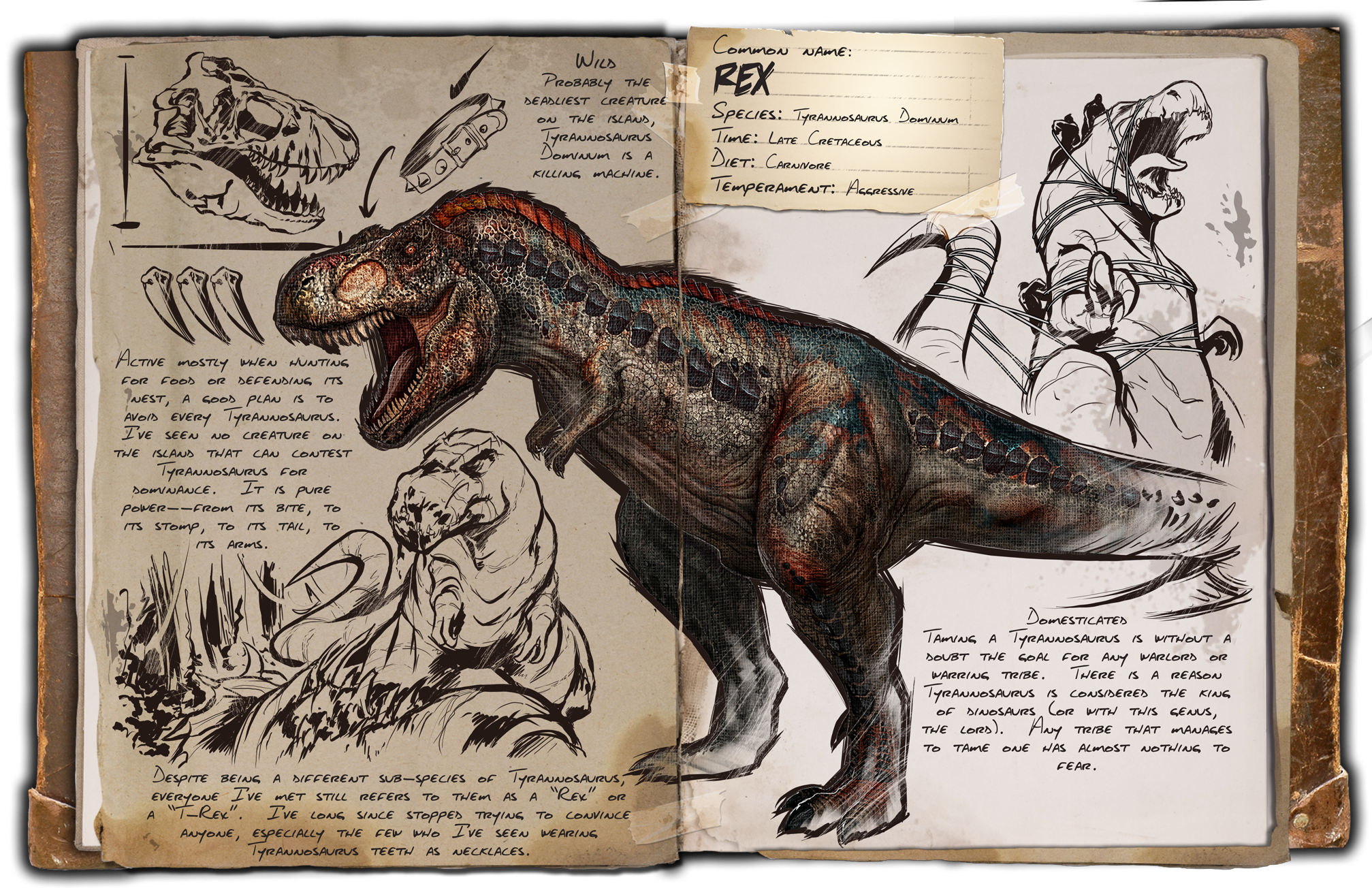 File:Dossier Rex.png - Official ARK: Survival Evolved Wiki