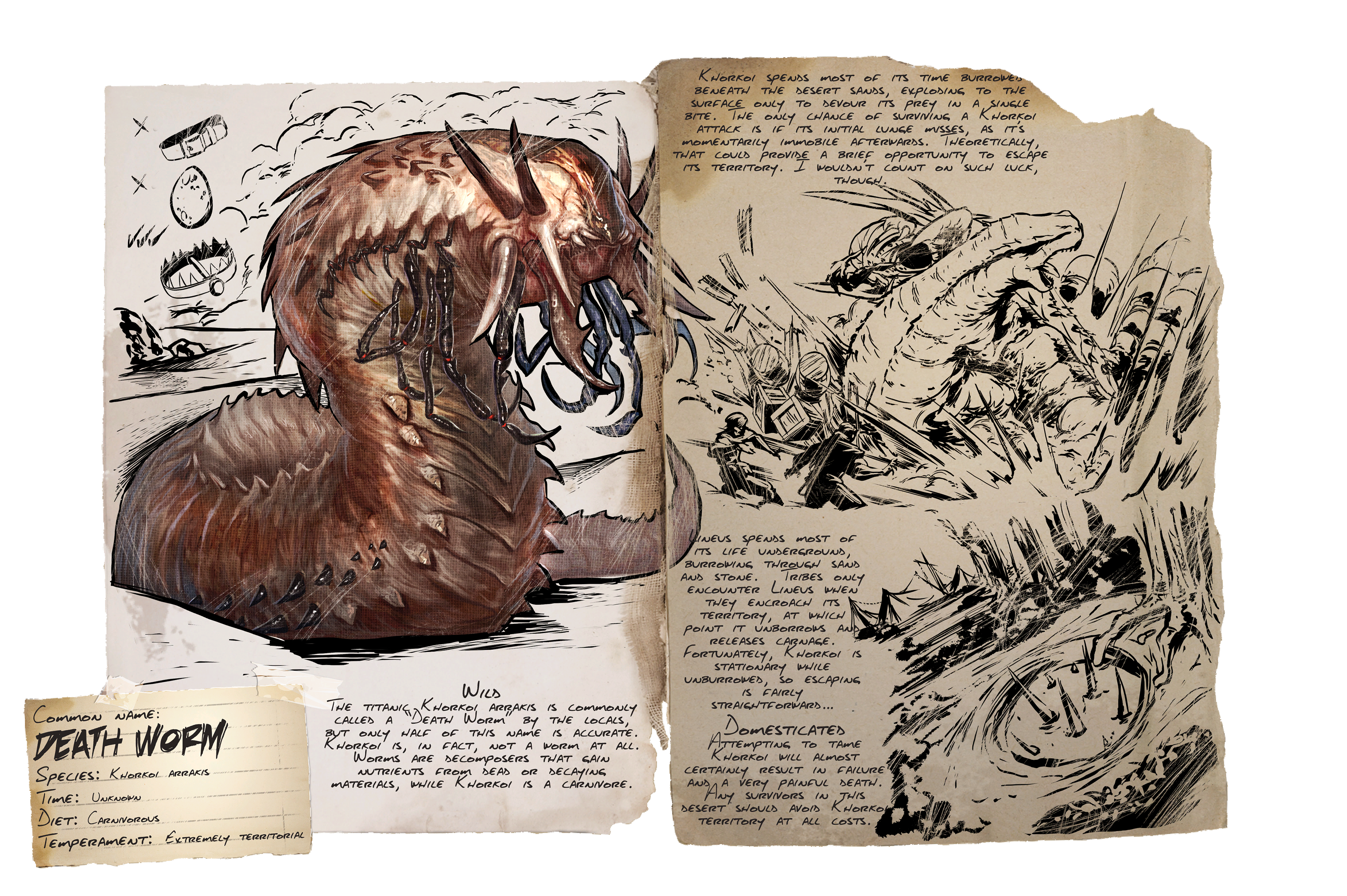 File:Dossier Deathworm.png - Official ARK: Survival Evolved Wiki