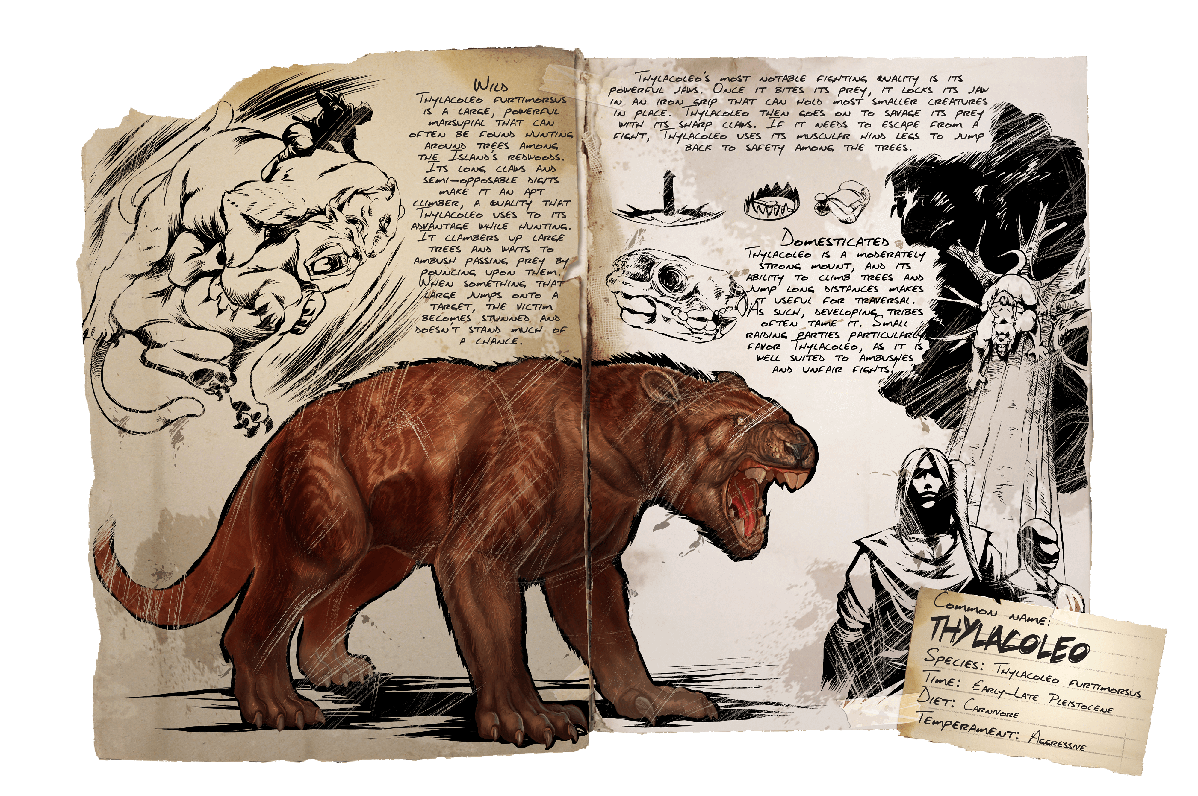 File:Dossier Thylacoleo.png - Official ARK: Survival Evolved Wiki