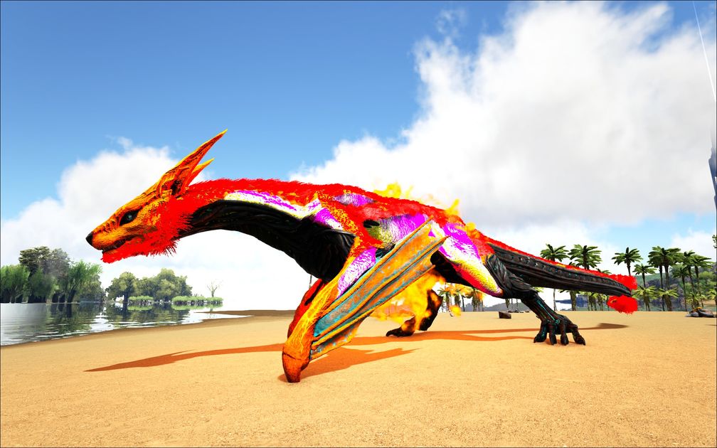 Elemental Fire Managarmr - Official ARK: Survival Evolved Wiki