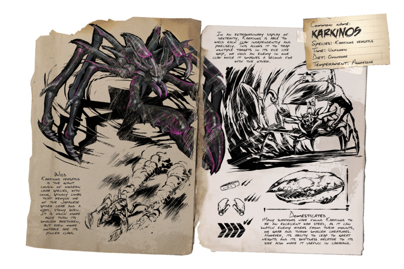 File:Dossier Karkinos.png - Official ARK: Survival Evolved Wiki