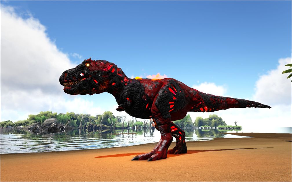 Elemental Corrupted Fire Rex - Official ARK: Survival Evolved Wiki