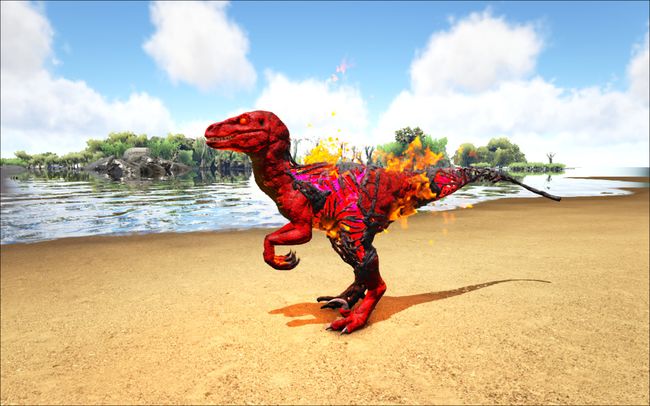 Elemental Corrupted Fire Raptor - Official ARK: Survival Evolved Wiki