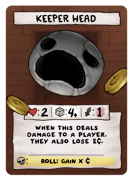 Keeper Head - The Binding of Isaac: Four Souls Wiki