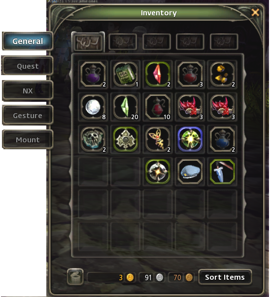 Inventory - Official Dragon Nest Wiki