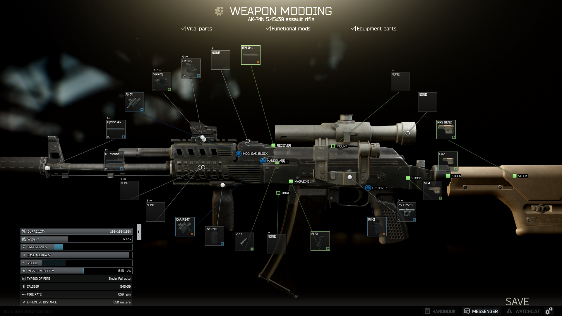 File:Modding screen.png - The Official Escape from Tarkov Wiki