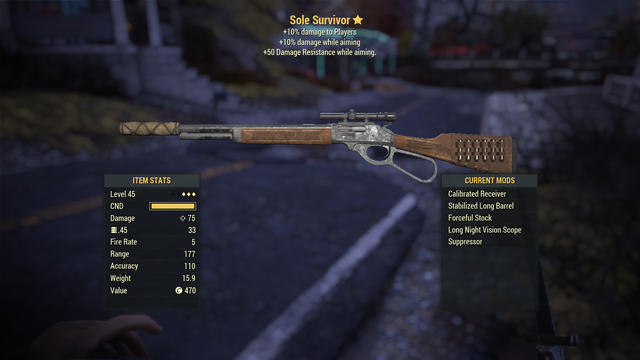 Sole Survivor (weapon) - The Vault Fallout Wiki - Everything you need ...
