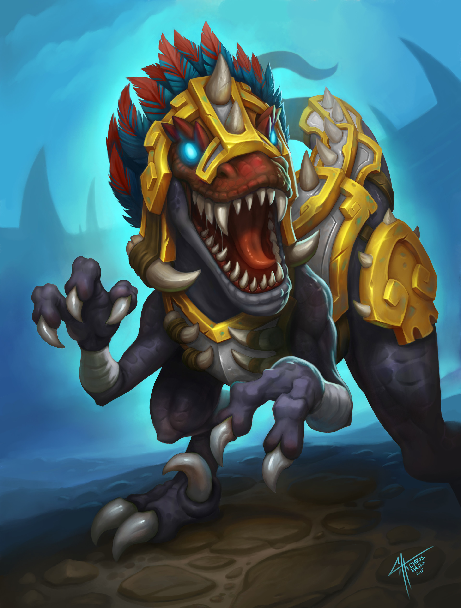 File:Gonk, the Raptor full.jpg - Hearthstone Wiki