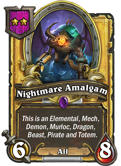File:Nightmare Amalgam (Battlegrounds, golden).png - Hearthstone Wiki