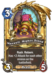 Maxwell, Mighty Steed - Hearthstone Wiki