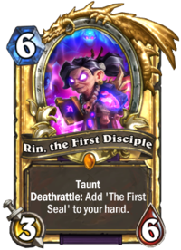 Rin, the First Disciple - Hearthstone Wiki