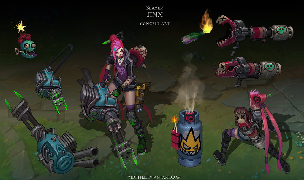 File:Jinx concept 18.jpg - Leaguepedia | League of Legends Esports Wiki