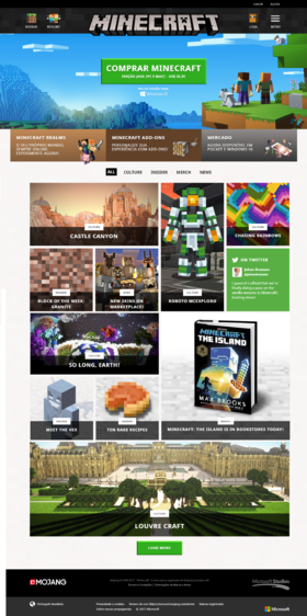 Site do Minecraft - Minecraft Wiki Oficial