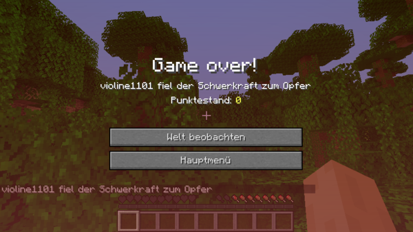 Tod – Das offizielle Minecraft Wiki
