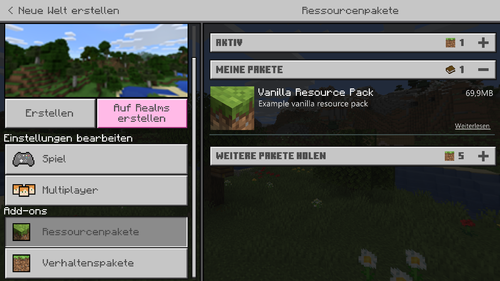 Anleitungen/Add-on/Einrichten – Das offizielle Minecraft Wiki