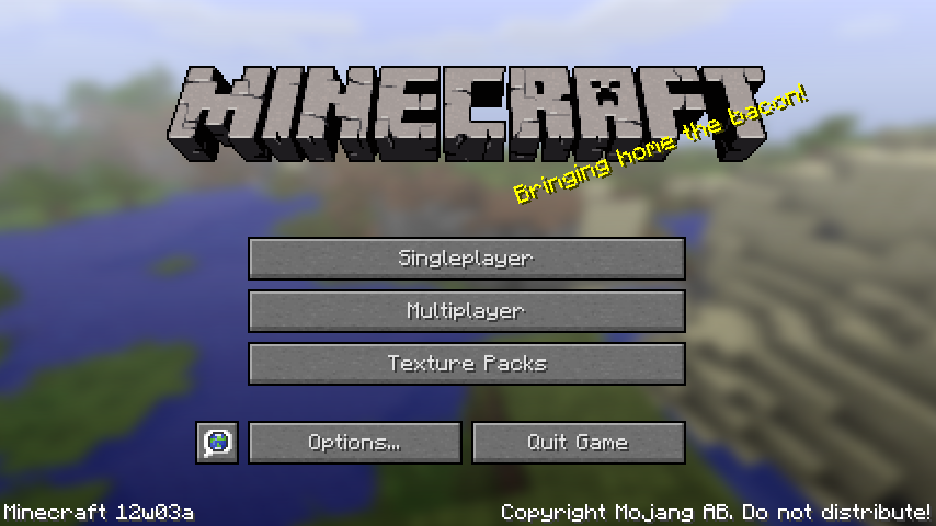 Java Edition 12w03a – Official Minecraft Wiki