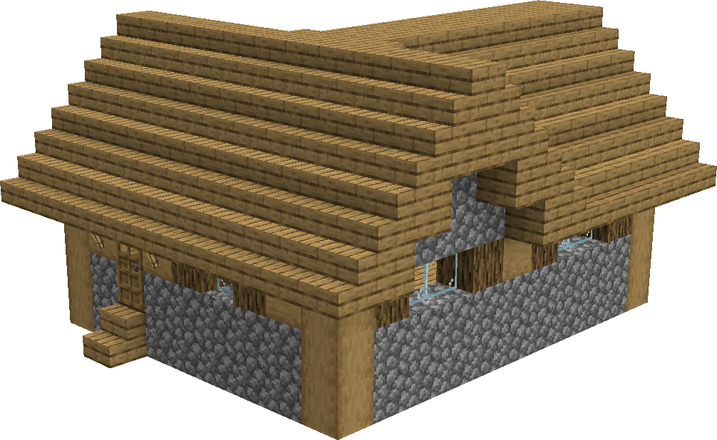 Village/Plans/Plaines Maison Moyenne 1 plan – Le Minecraft Wiki officiel