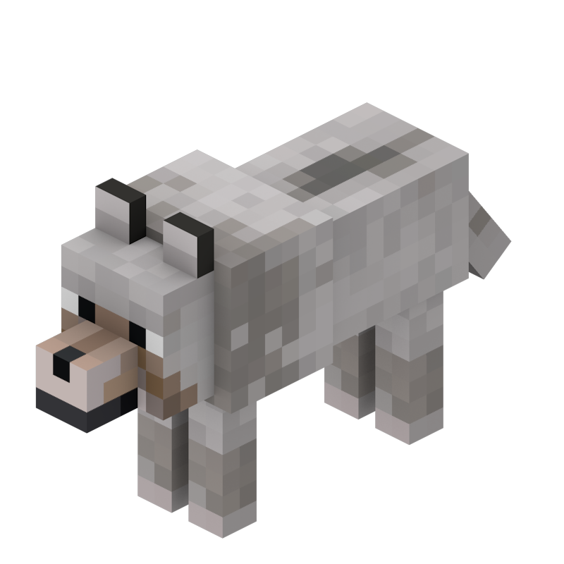 Minecraft Wolves Drawing