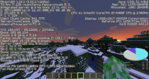 Debug screen – Official Minecraft Wiki