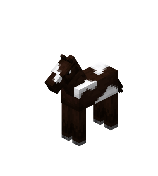 Plik:Darkbrown Baby Horse with White Field.png – Oficjalna Minecraft ...