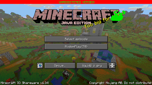 Menu główne – Oficjalna Minecraft Wiki Polska