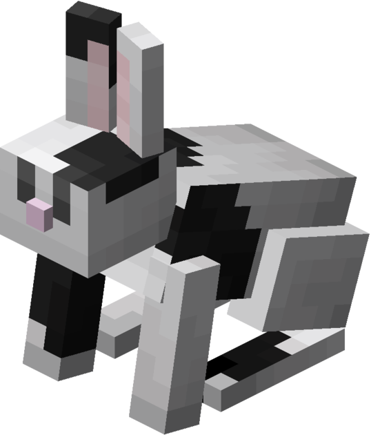 Plik:Black & White Rabbit.png – Oficjalna Minecraft Wiki Polska