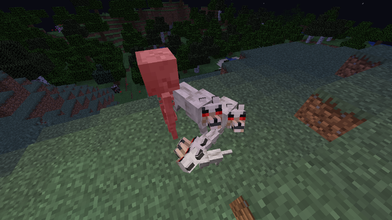 File:Wolves attacking skeleton.png - Minecraft Wiki，最详细的官方我的世界百科