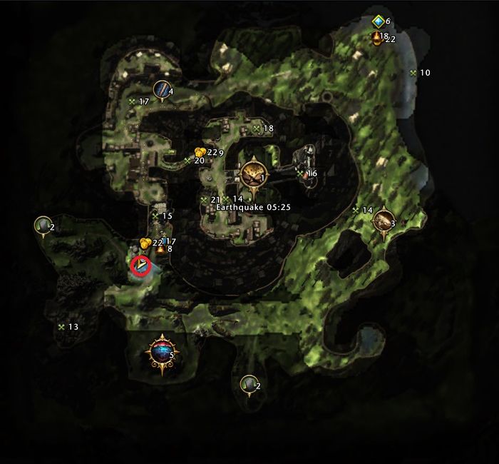 Reclamation Rock Scrying Stones Map - Official Neverwinter Wiki