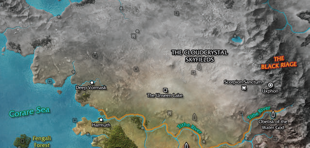 Tides Of Numenera World Map - Map