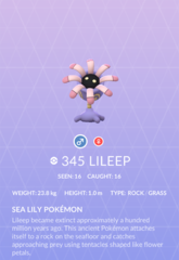Lileep - Pokémon GO Wiki