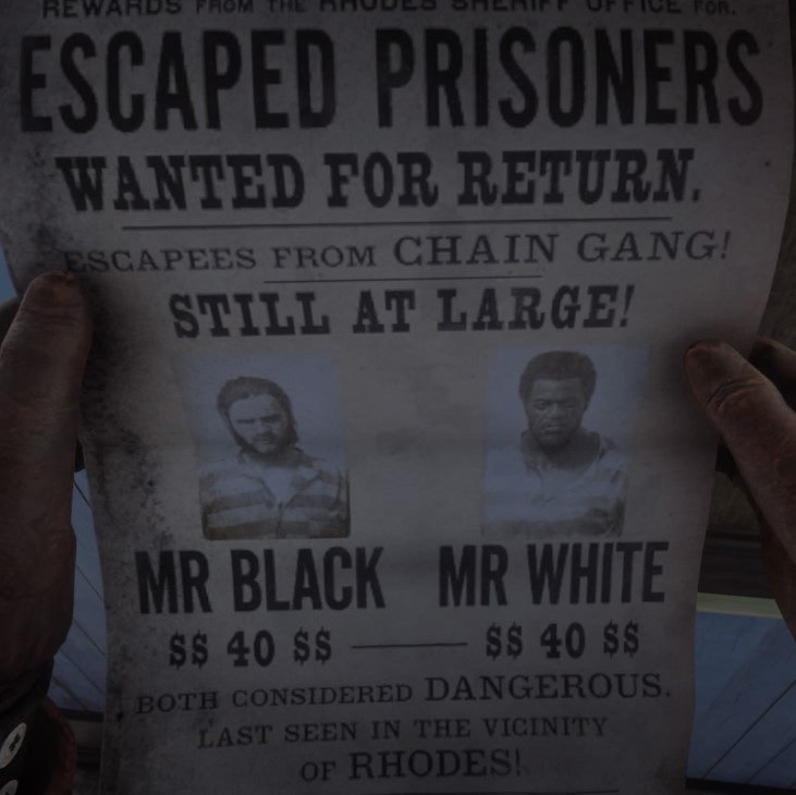Rdr2 Posters Black And White at Terry Summers blog