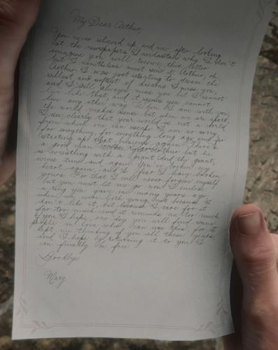Goodbye Letter From Mary - Red Dead Redemption 2 Wiki