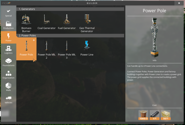 Talk:Power Pole - Official Satisfactory Wiki