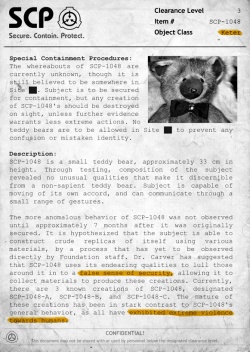 SCP Documents - Official SCP - Containment Breach Wiki