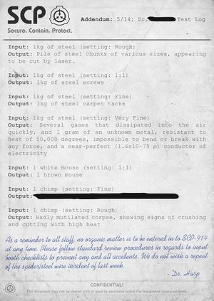 Documents - Official SCP - Containment Breach Wiki