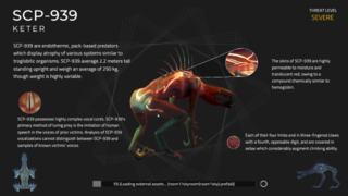 SCP-939 - Official SCP: Containment Breach Unity Edition Wiki