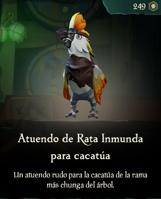 Atuendo de Rata Inmunda para cacatúa - Sea of Thieves Wiki