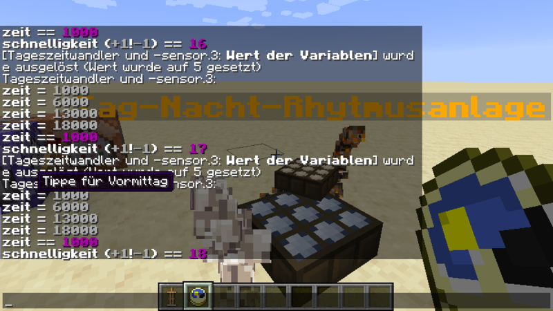 Tageszeitwandler und -sensor (Befehle) – Minecraft Technik Wiki
