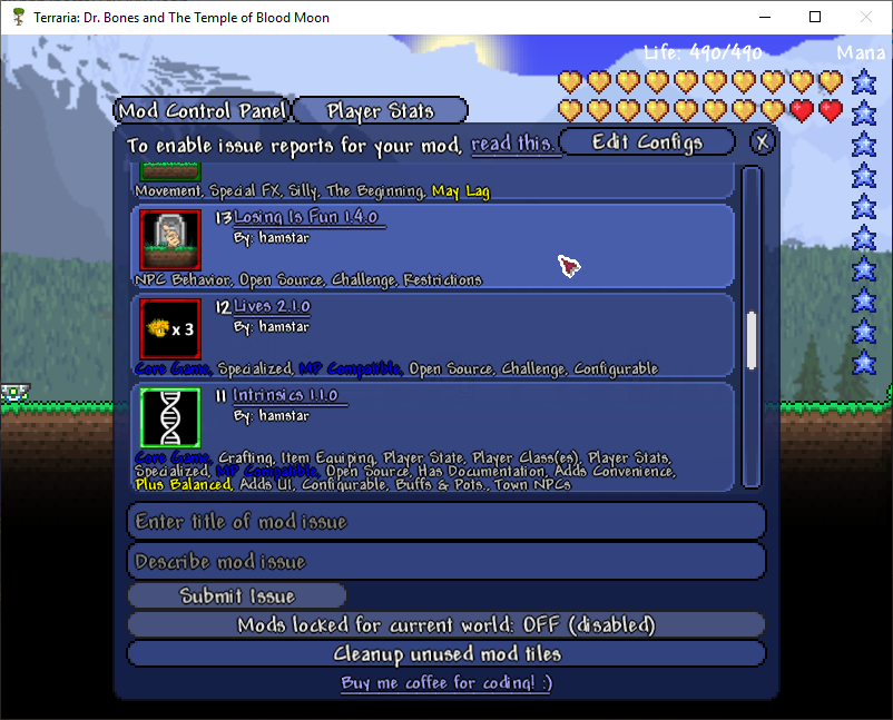 Control Panel - Official Terraria Mods Wiki