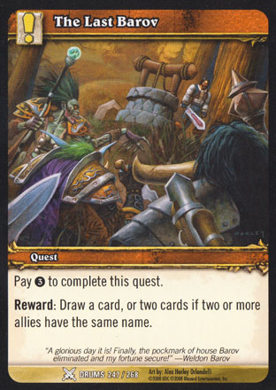 The Last Barov - Wowpedia - Your wiki guide to the World of Warcraft