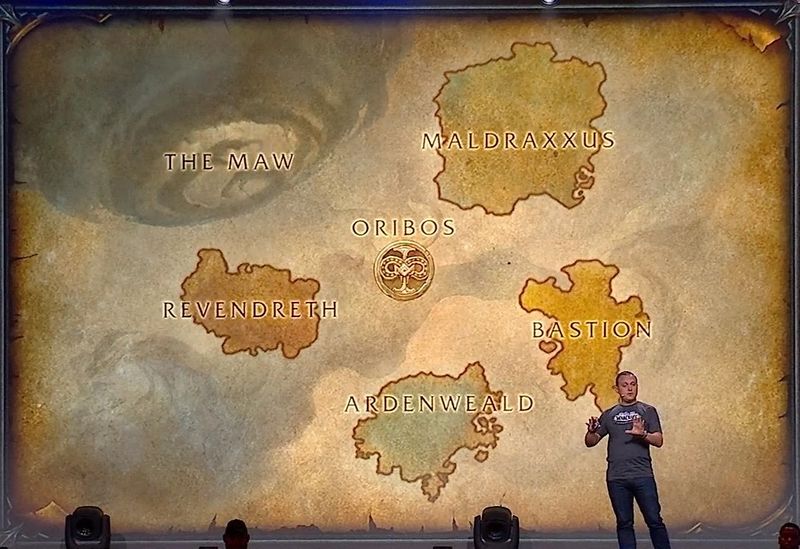 A whole new world: The Shadowlands landmasses
