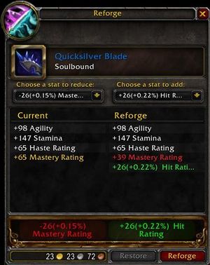 Reforging - Wowpedia - Your wiki guide to the World of Warcraft